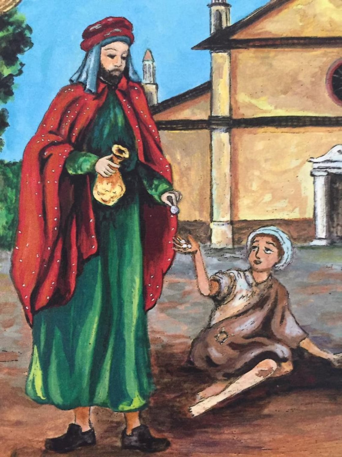 Retablo Saint St Homobonus Catholic Church Christian Spiritual - Etsy