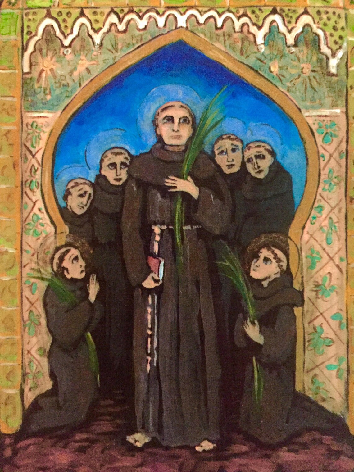 Retablo Catholic Art Saint Daniel and Companions St Daniel - Etsy