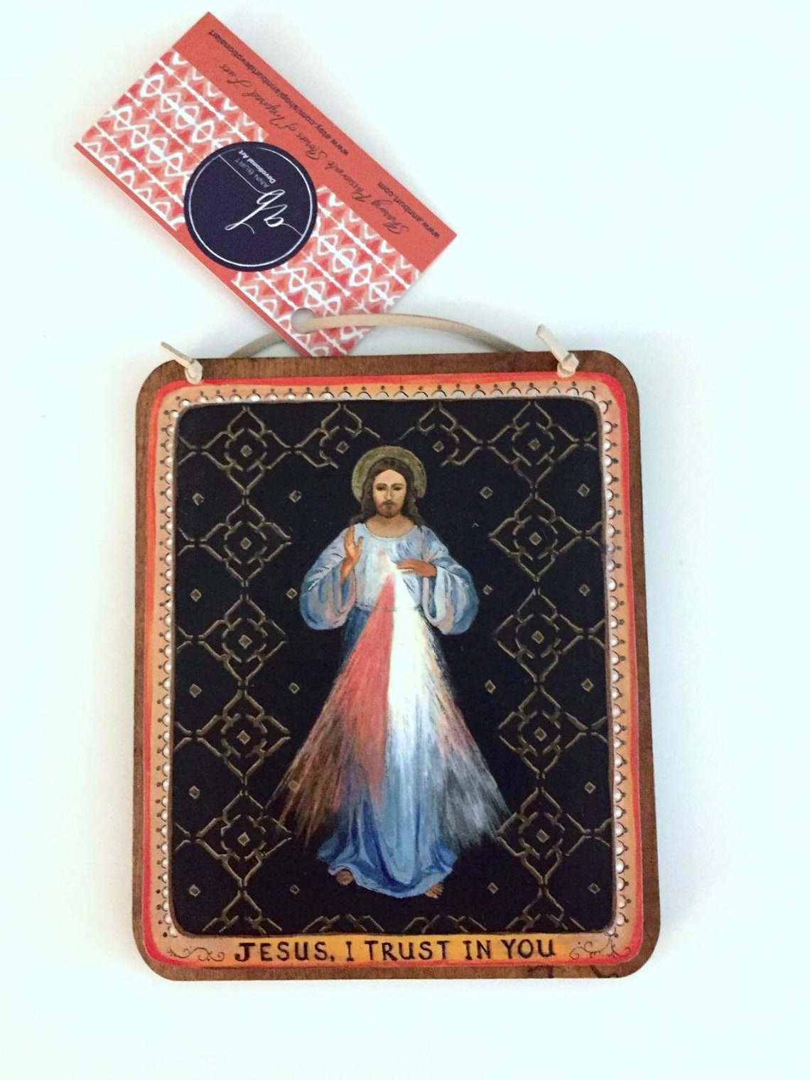 Divine Mercy Jesus Image devotion Sacred heart Catholic art ST | Etsy