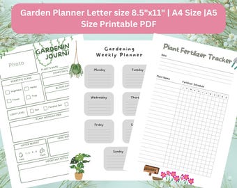 Garden Planner Printable, Gardening Log, Garden Journal, Gardening ...