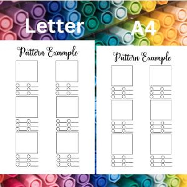 Marker Test Sheet. Printable Sheet to Practice Different Designs ...