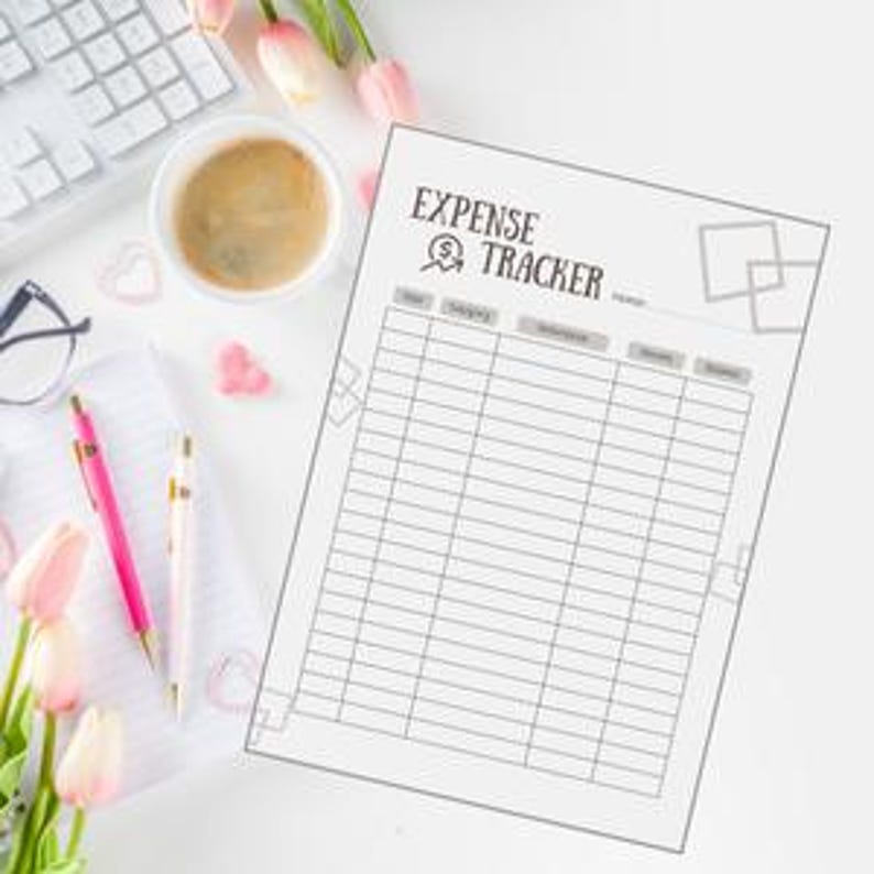 Expense Tracker, Spending Tracker, Expense Log, Purchase Log, Budget ...