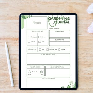 Garden Planner Printable, Gardening Log, Garden Journal, Gardening ...
