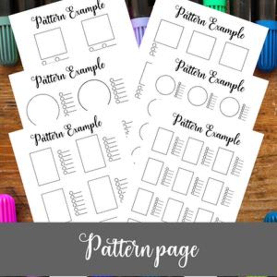 Marker Test Sheet. Printable Sheet to Practice Different Designs ...