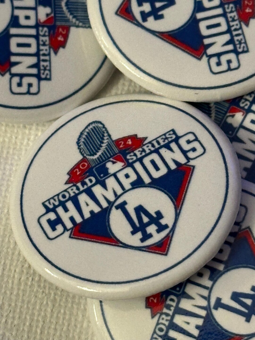 Los Angeles Dodger 2024 Champions Buttons. 1 Inch - Etsy