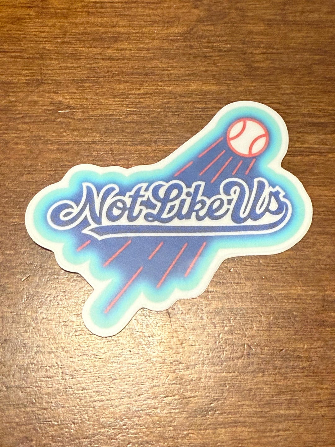 Dodgers Vinyl Stickers Not Like Us Dodger Logo Design - Etsy
