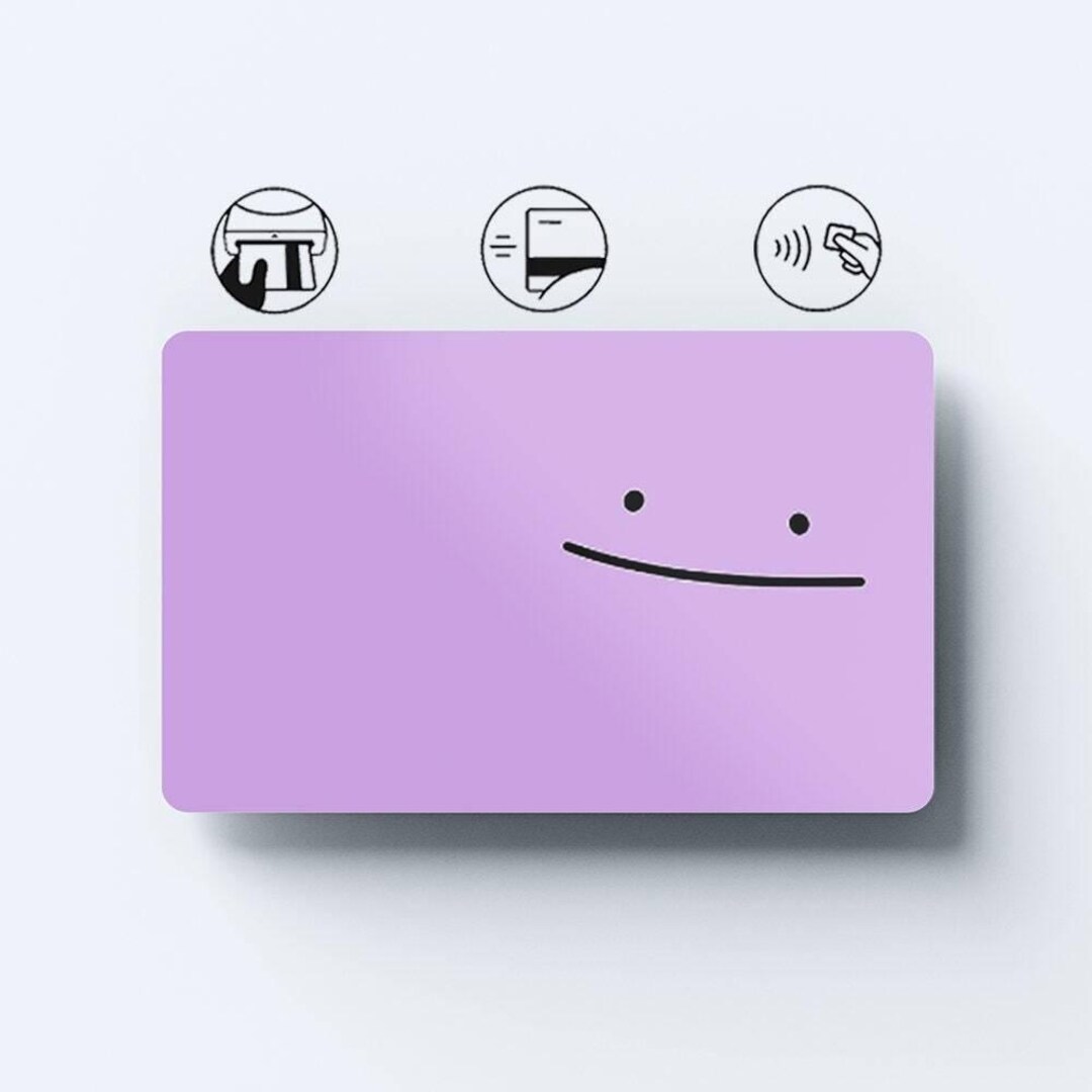 Card Skin Ditto Pokémon Credit Card Sticker Transformation Face Ditto ...