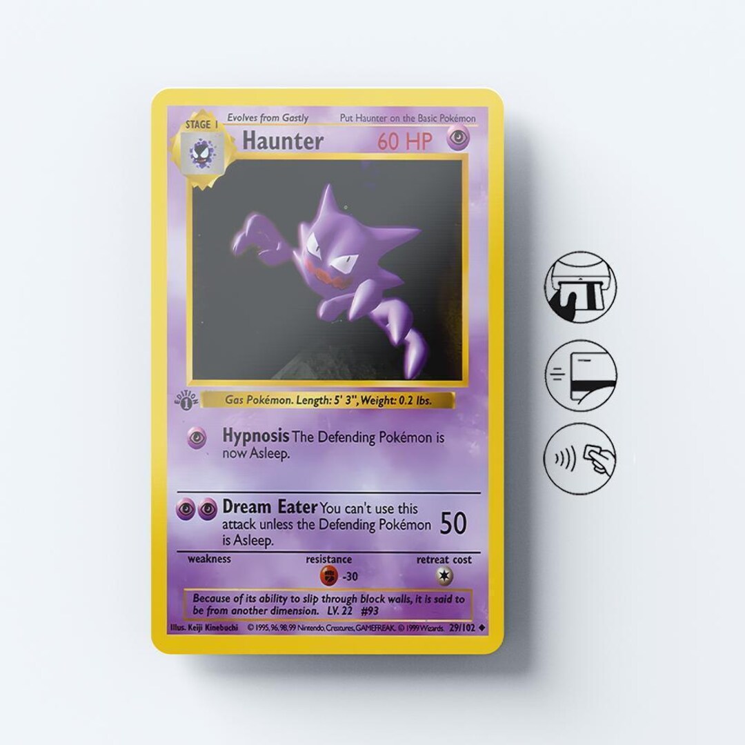Card Skin Haunter Base Set First Edition Trading Card Game Credit Card ...