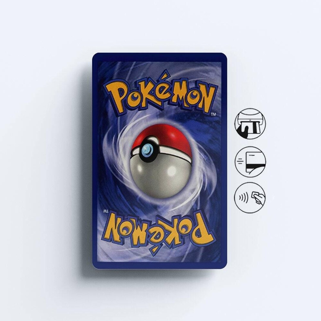 Card Skin Pokémon Trading Card Game Card Back Credit Card Sticker Decal ...