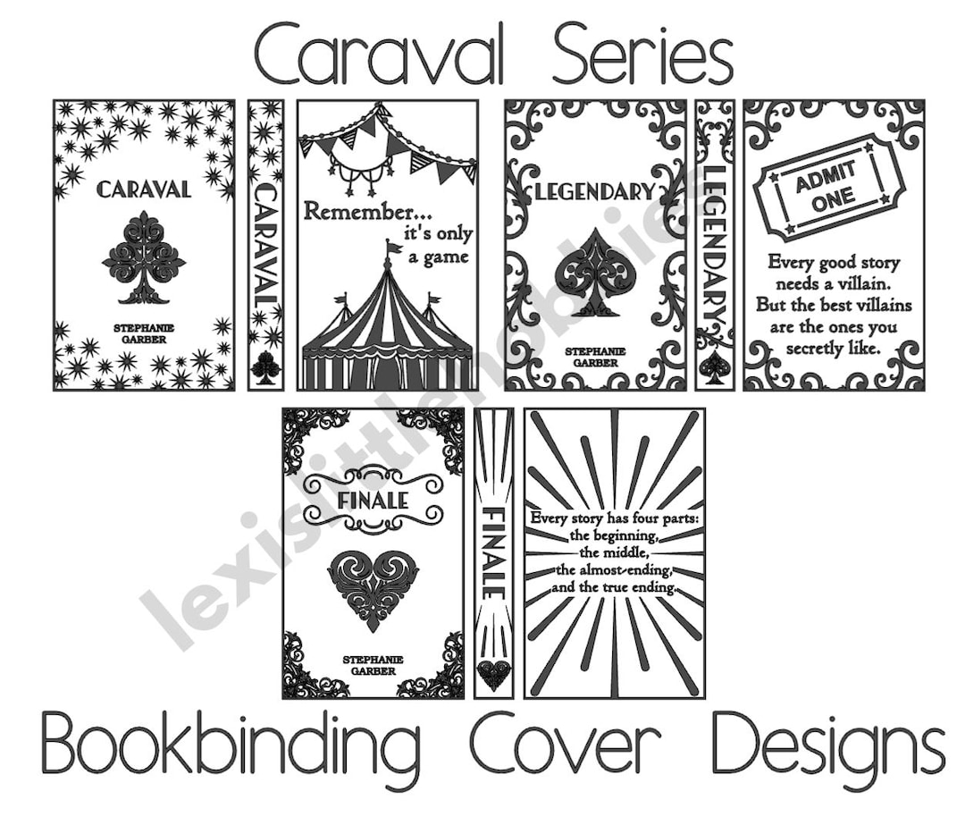 Caraval Series Bookbinding Cover Designs | PNG Files | Digital Download ...