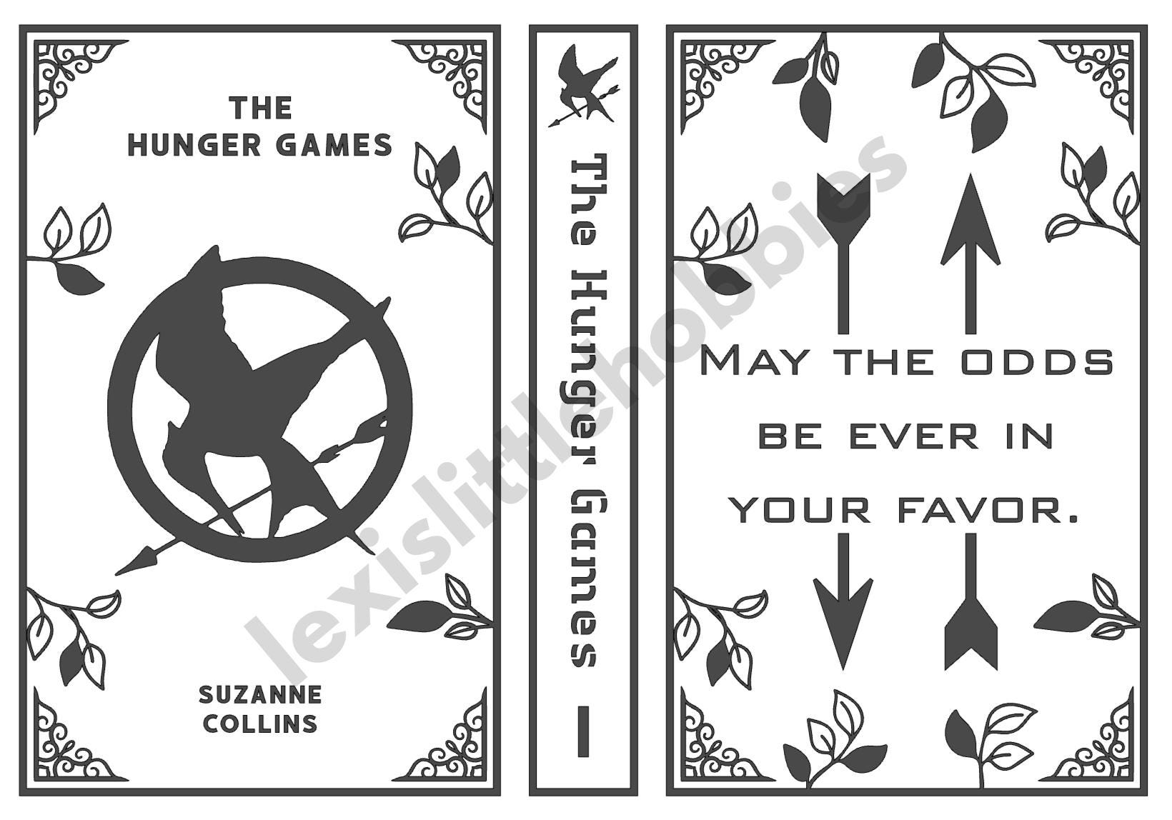 Entire Hunger Games Series Bookbinding Cover Designs | PNG Files ...