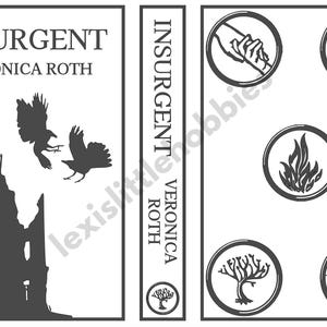 Divergent Trilogy Bookbinding Cover Designs | PNG Files | Digital ...
