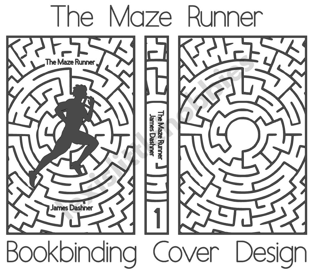 The Maze Runner Bookbinding Cover Design | PNG Files | Digital Download ...