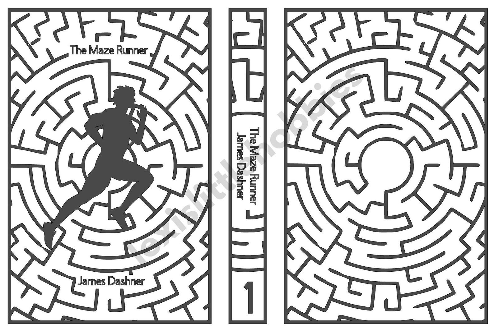 The Maze Runner Original Trilogy Bookbinding Cover Designs | PNG Files ...