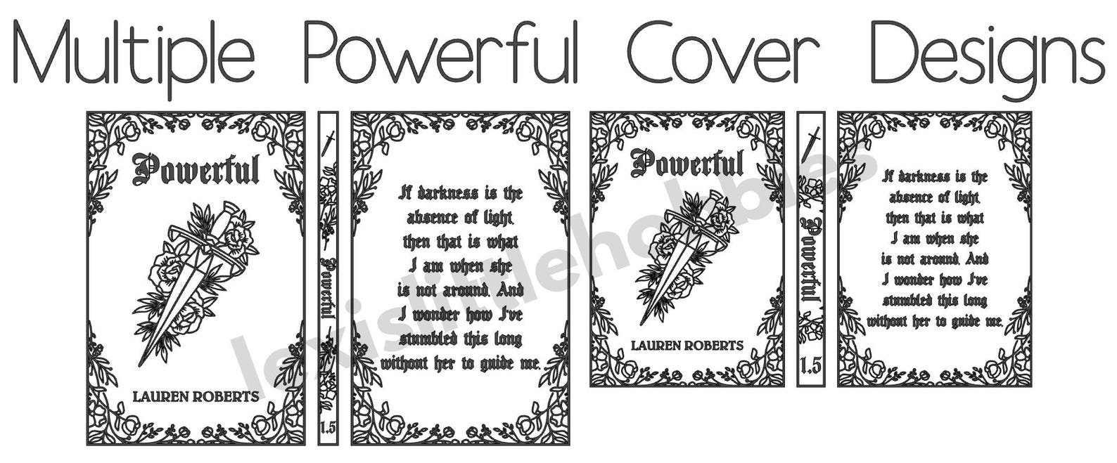Powerless Pre-cut Bookbinding Cover Designs - Etsy