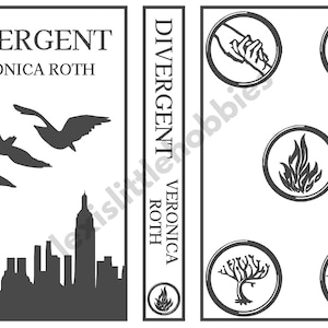 Divergent Trilogy Bookbinding Cover Designs | PNG Files | Digital ...