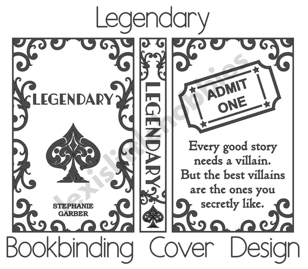 Legendary Bookbinding Cover Design | PNG Files | Digital Download - Etsy