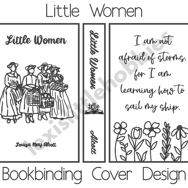 Little Women Book Cover - Etsy