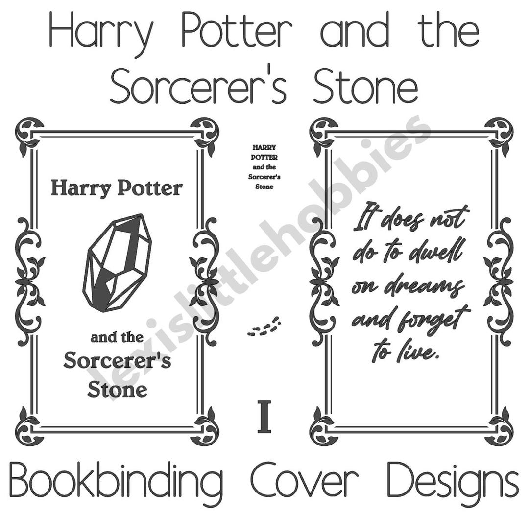 Harry Potter and the Sorcerer's Stone Bookbinding Cover Design ...