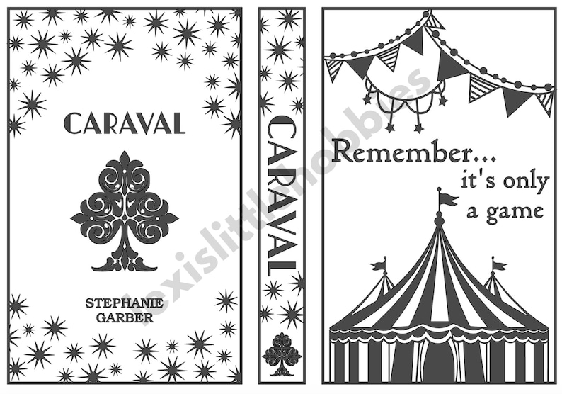 Caraval Series Bookbinding Cover Designs | PNG Files | Digital Download ...