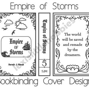 Empire of Storms Bookbinding Cover Design | PNG Files | Digital ...