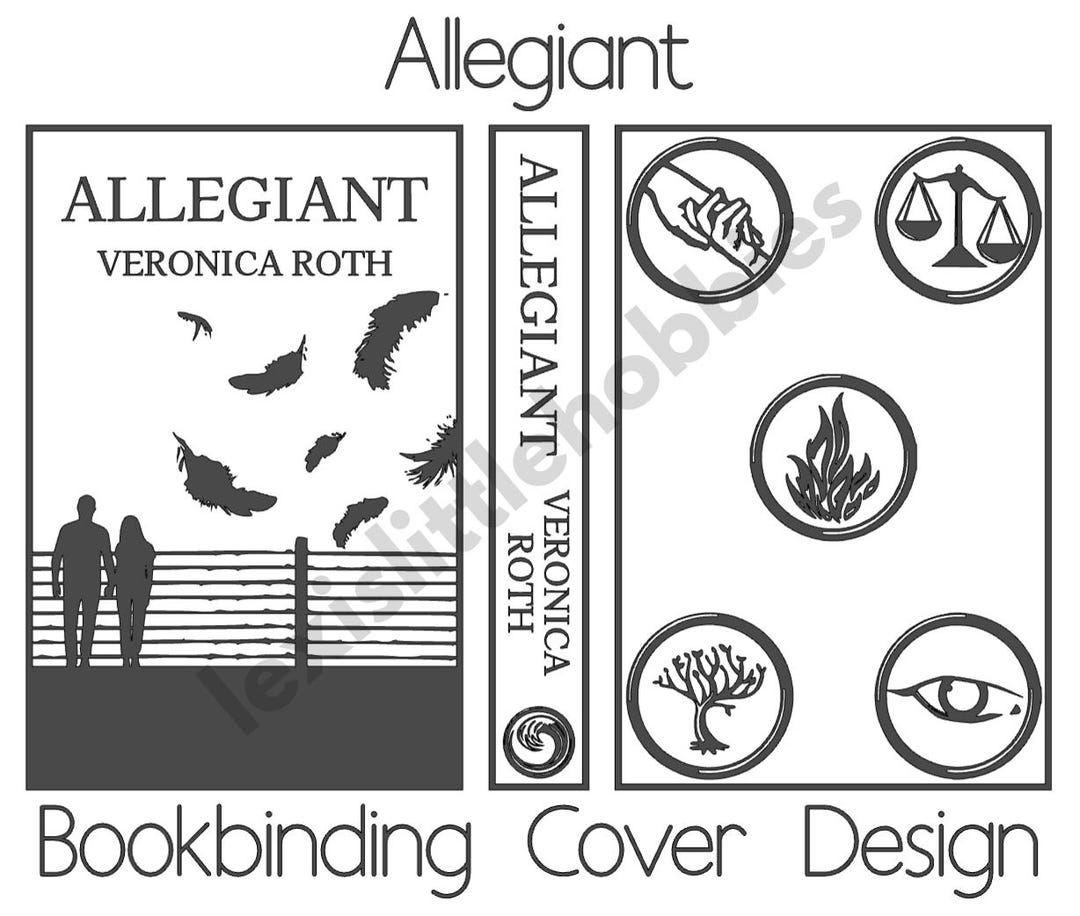 Allegiant Bookbinding Cover Design | PNG Files | Digital Download - Etsy