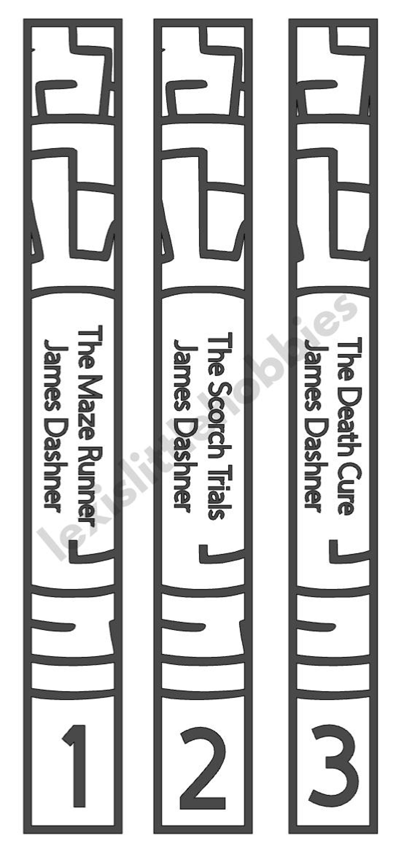 The Maze Runner Original Trilogy Bookbinding Cover Designs | PNG Files ...