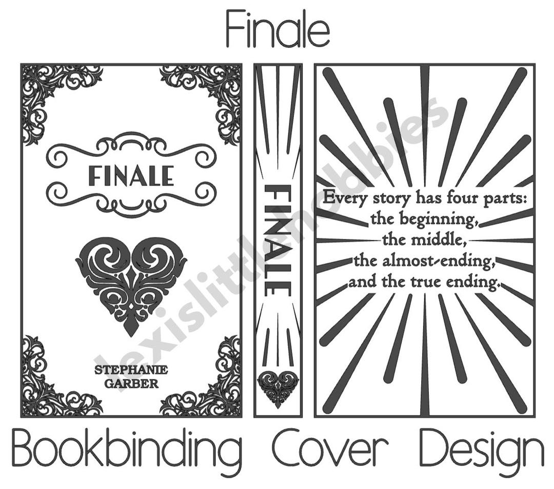 Finale Bookbinding Cover Design | PNG Files | Digital Download - Etsy