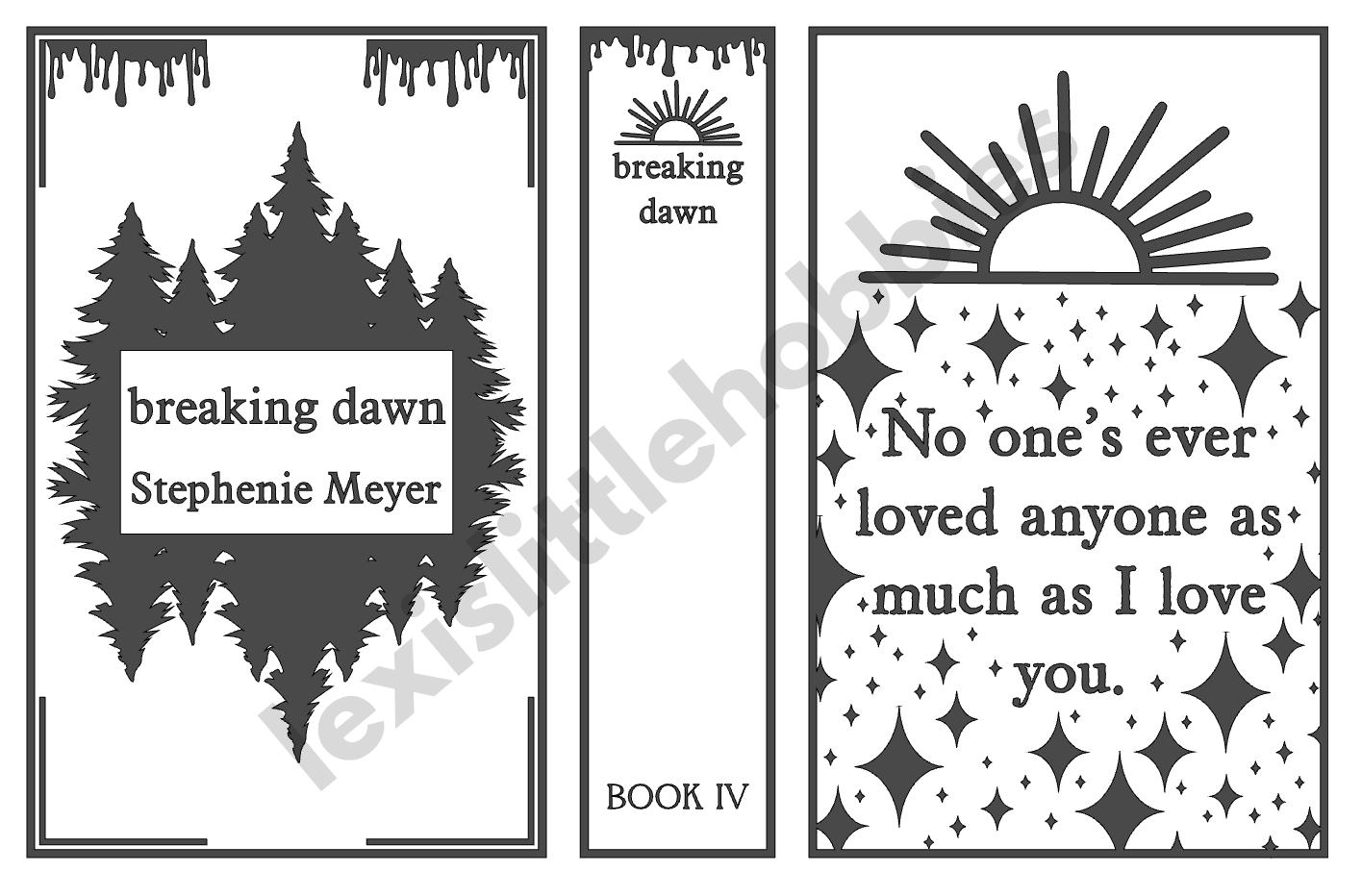 The Twilight Saga Bookbinding Cover Designs | PNG Files | Digital Download - Etsy
