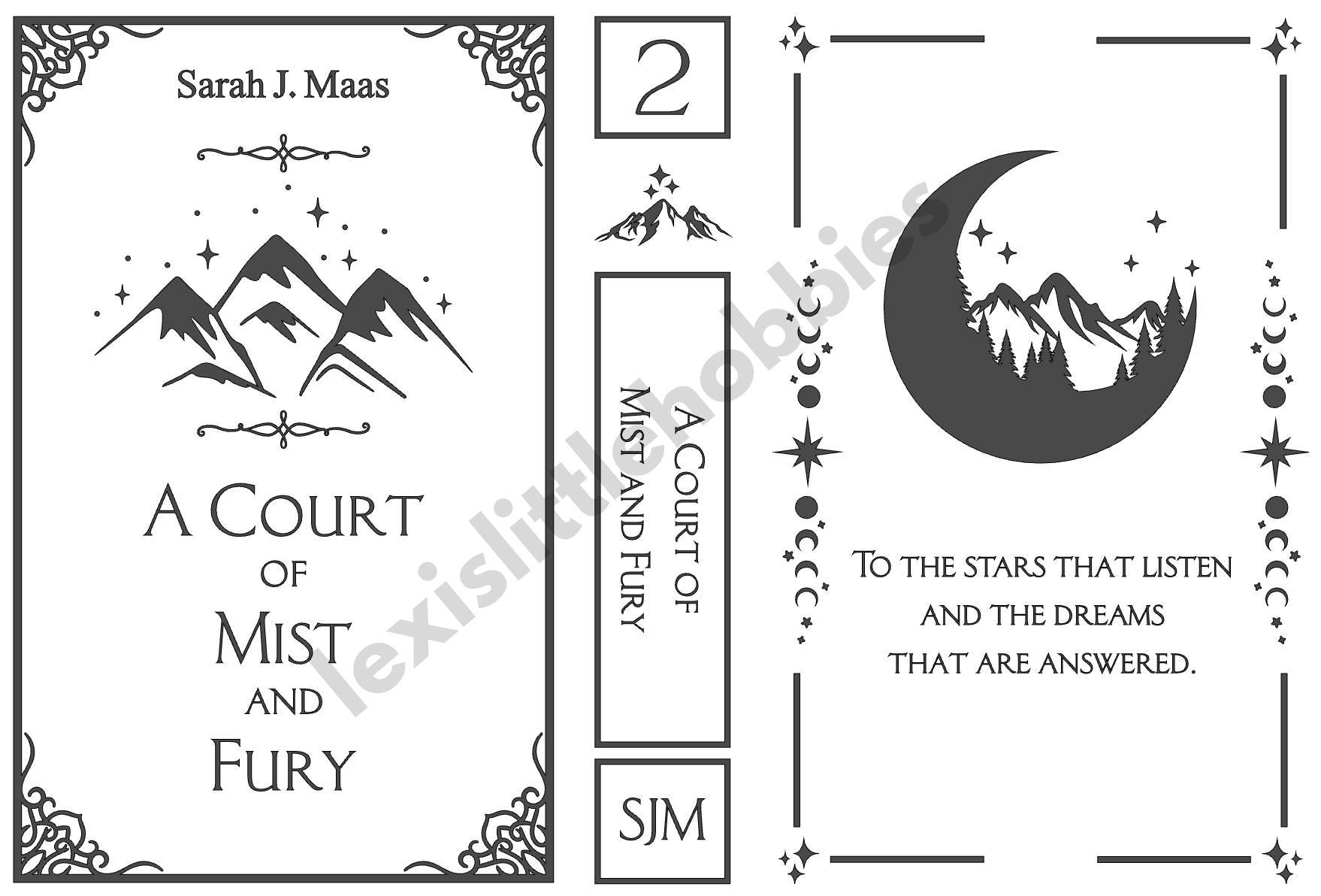 ACOTAR Series Bookbinding Cover Designs | PNG Files | Digital Download ...