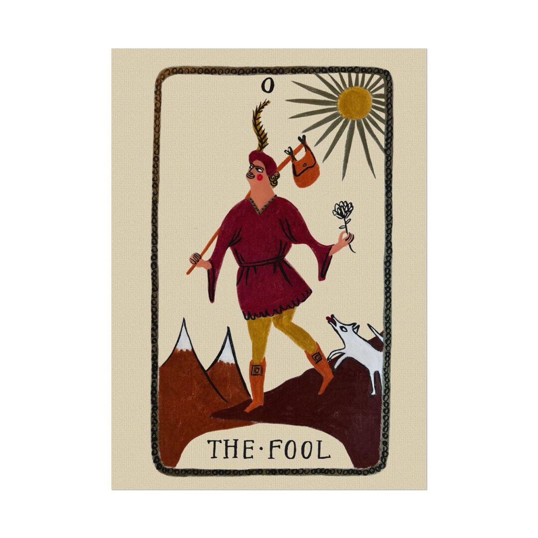Tabby Booth the Fool Fine Art Tarot Print - Etsy