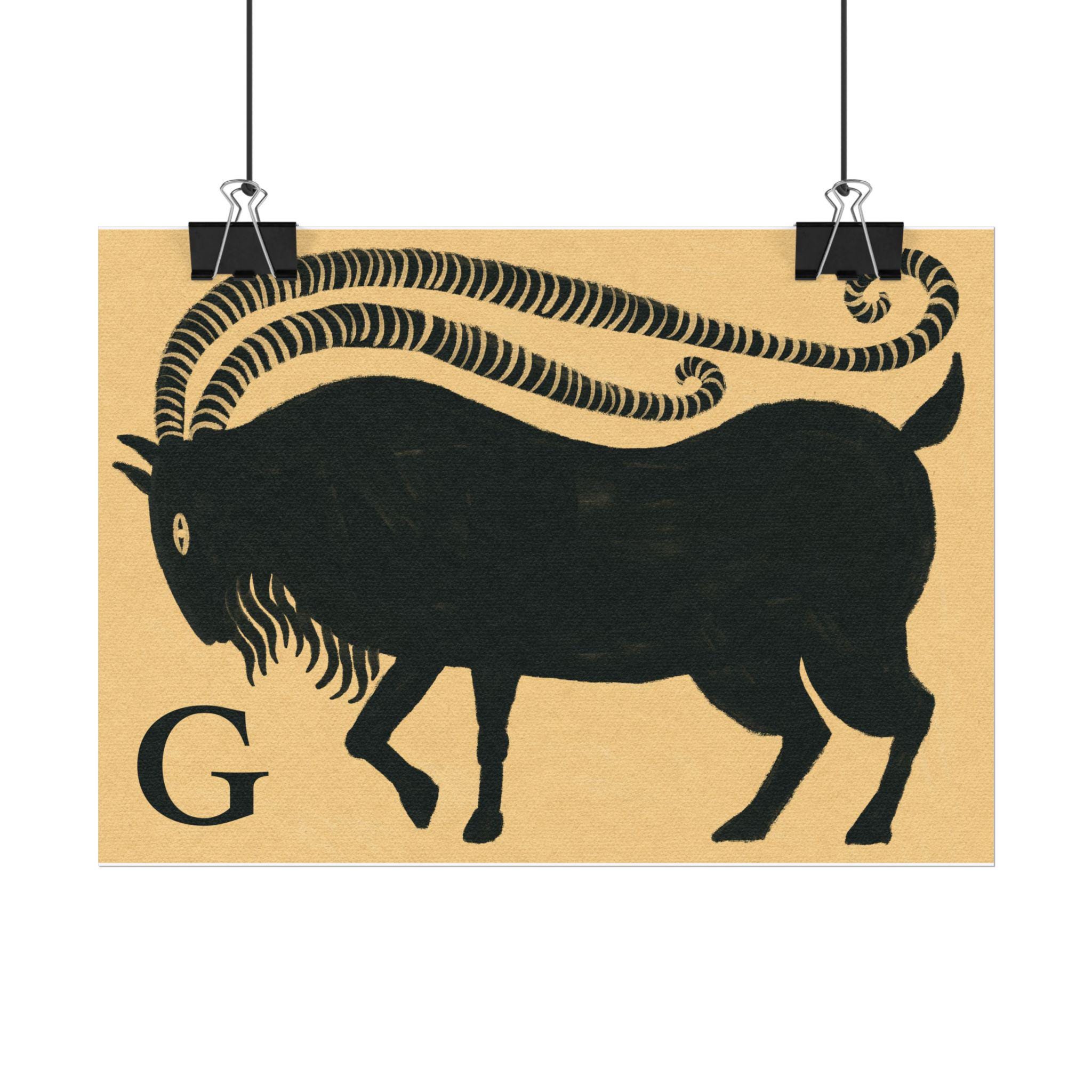 Tabby Booth G for Goat Fine Art Print - Etsy