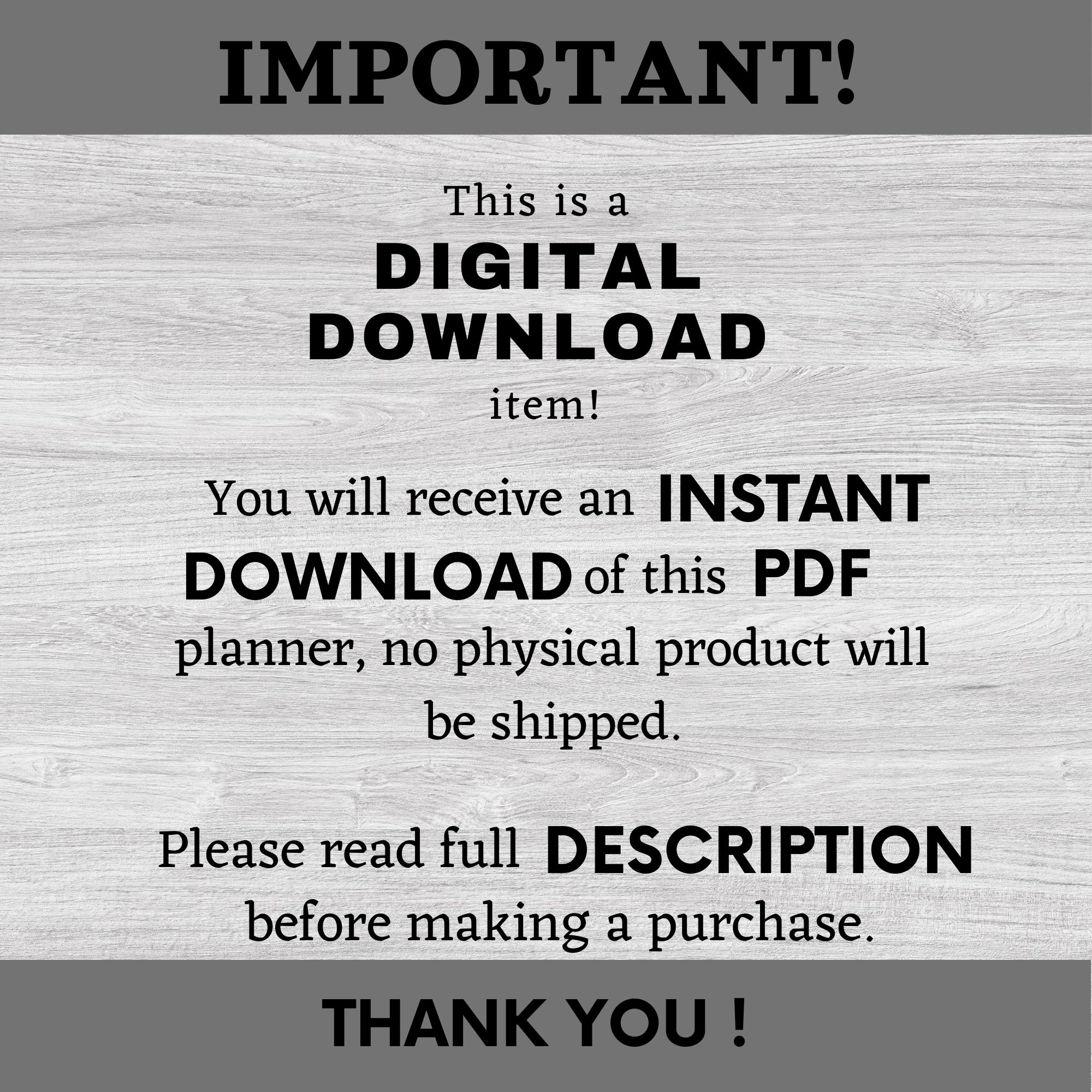 Digital Medical Planner | Printable Health Tracker, Medication Log ...