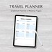 Printable Travel Planner | Digital Trip Organizer, Itinerary Planner ...