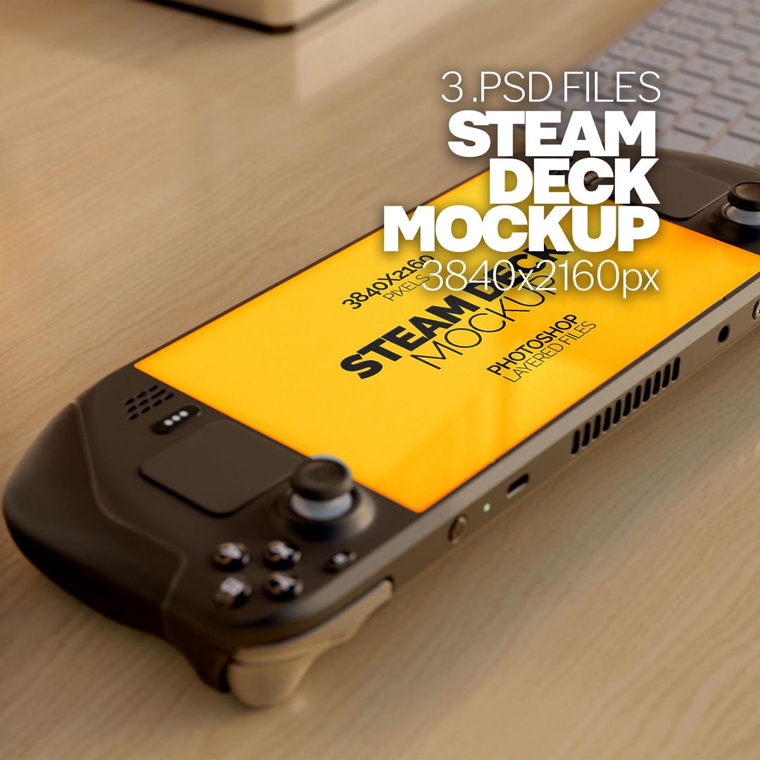 Steam Deck Screen Mockup Bundle: Game & App Design (3 PSD Files) - Etsy