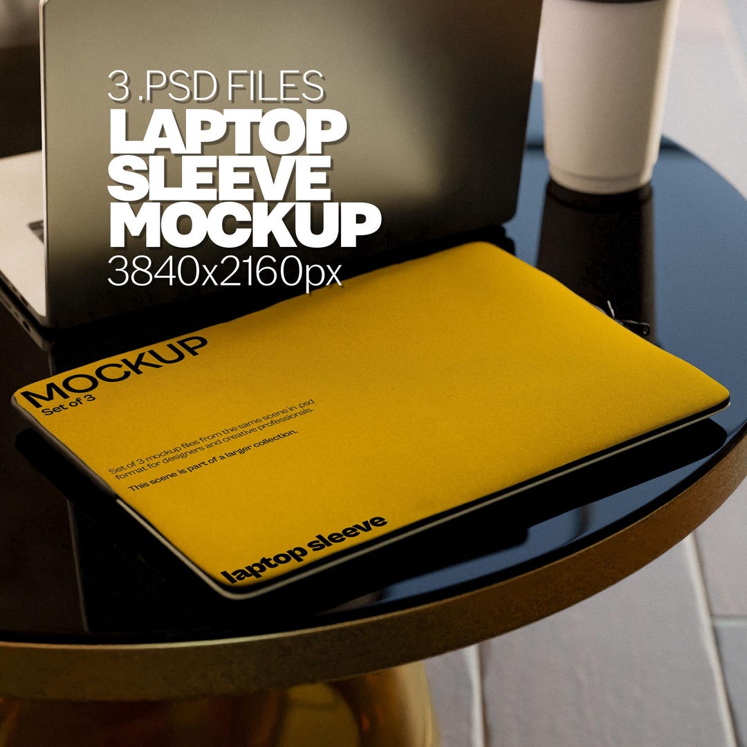 Laptop & Tablet Sleeve Sublimation Mockup – 3 PSD Files - Etsy