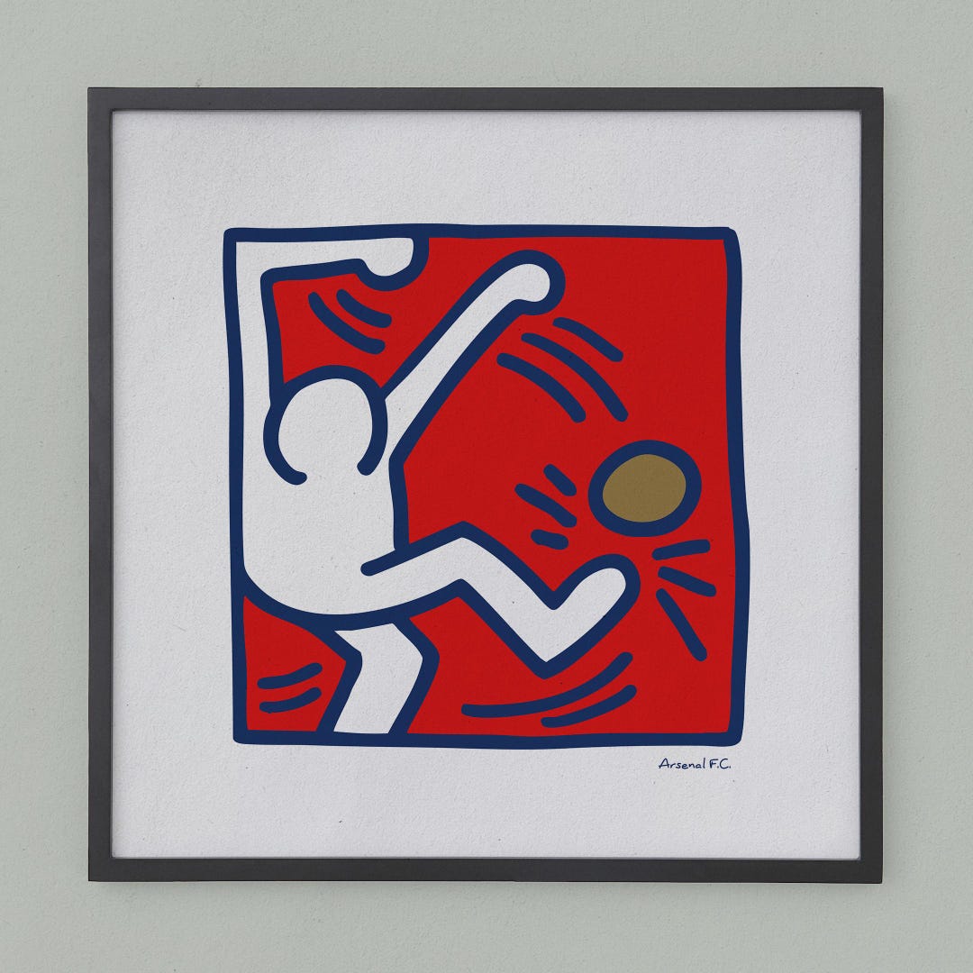Keith Haring Premier League Football Print - Etsy