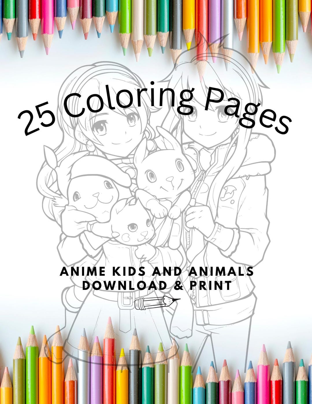 25 Amine Coloring Pages for Kids | Teens | Anime Kids | Anime Pets ...
