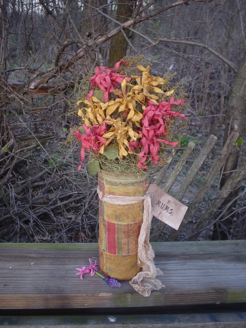 Primitive Flowers E Pattern Mums Sunflowers Yo-yo Flowers - Primitive ...