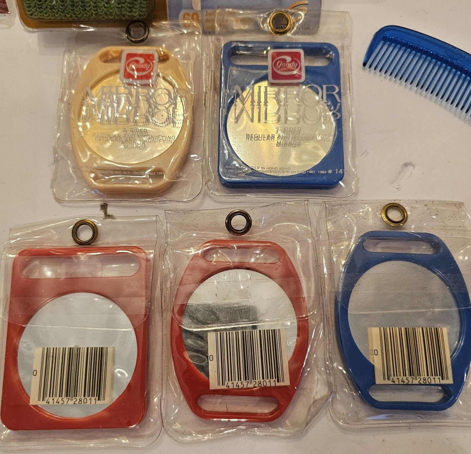 Vintage Goody Hair Care 80s Combs, Hand Mirrors, Ponytail, Clips Lot of ...