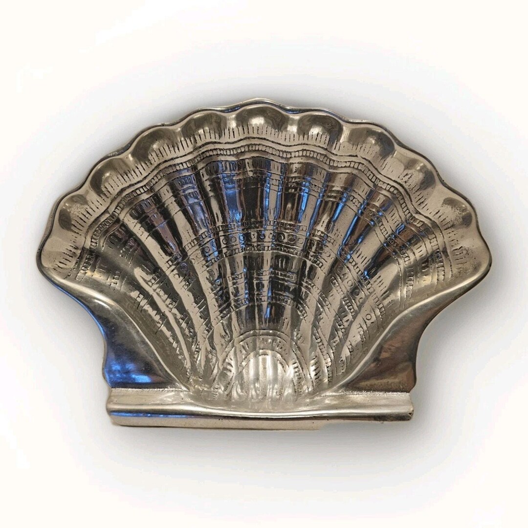 Vintage JMB Honduras Clam Sea Shell Cast Serving Dish Tray 12x9 ...