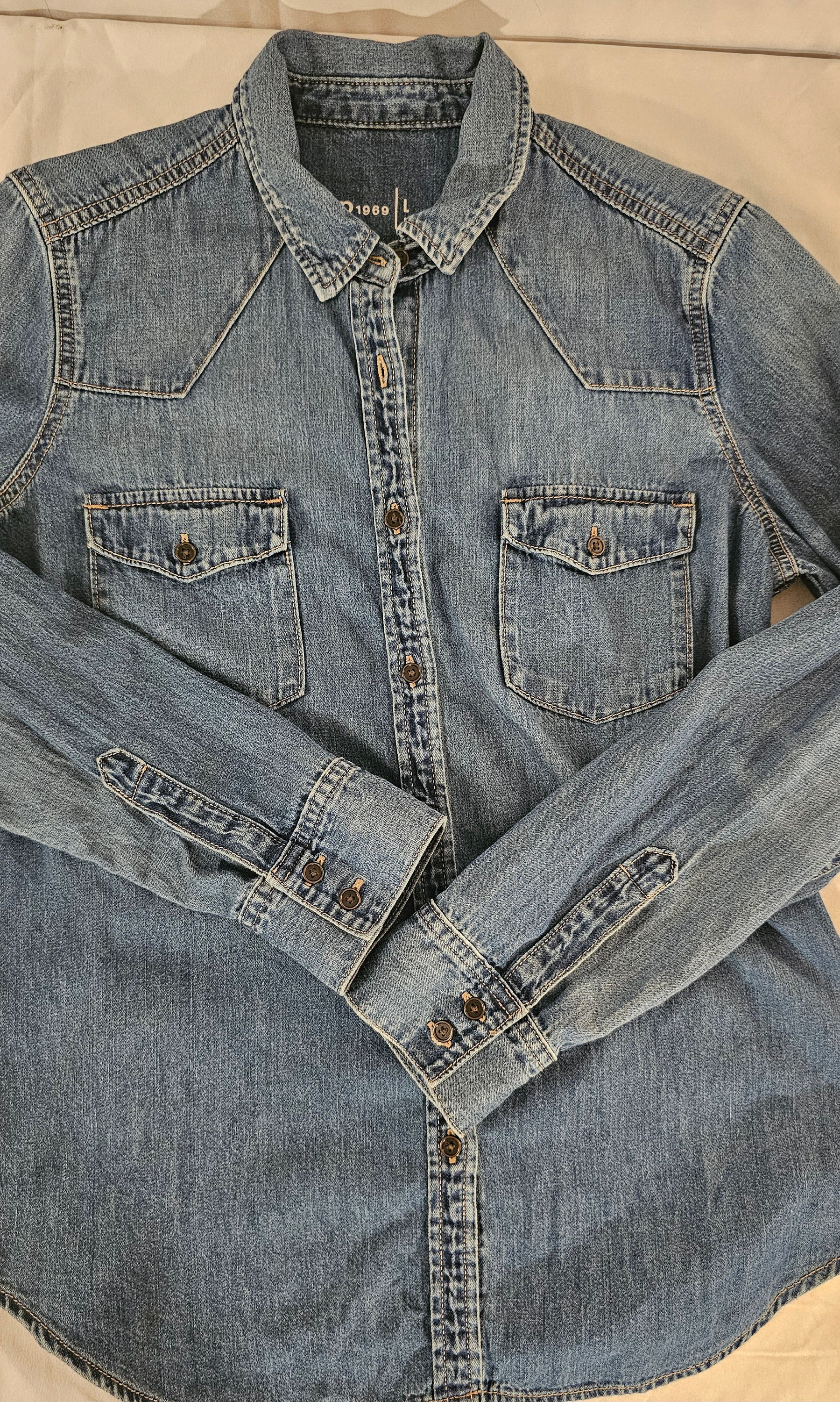 Upcycled Led Zeppelin Jean Shirt - Unique Concert Wear, Festivals ...