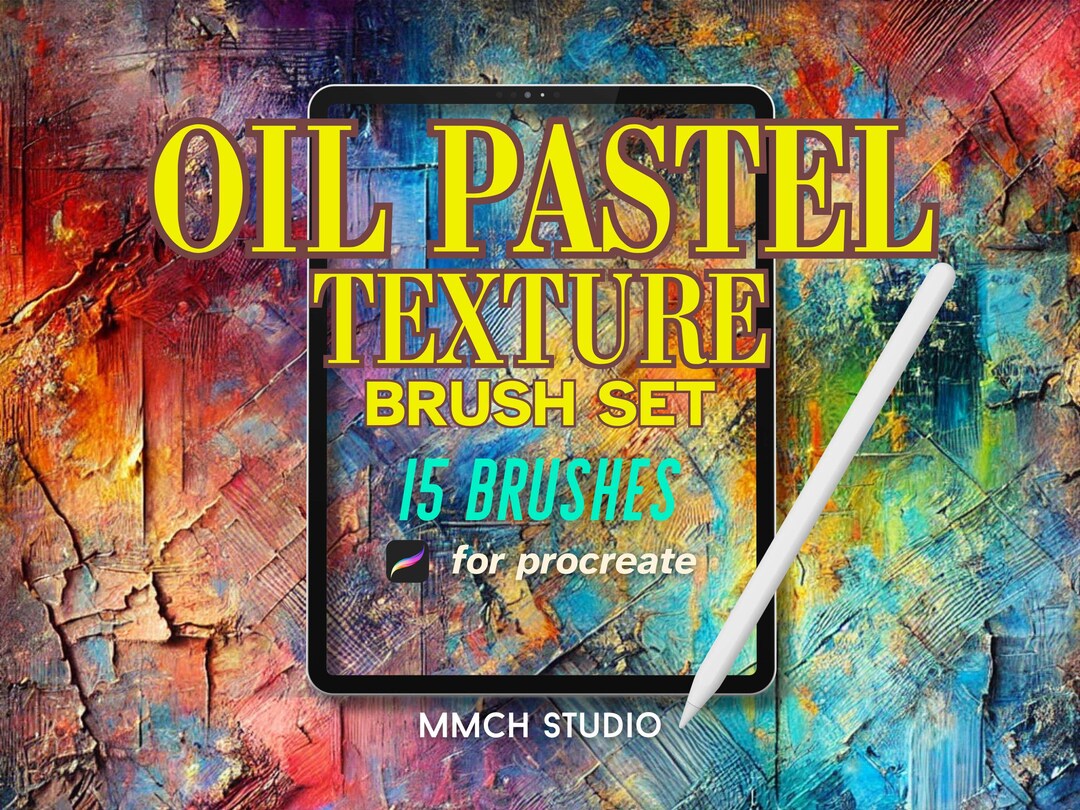 Oil Pastel Procreate Brush Set – 15 Unique Brushes for Realistic and ...