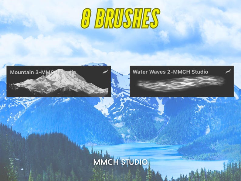 Mountain Procreate Brush Set – 8 Scenic Brushes for Dramatic Digital ...