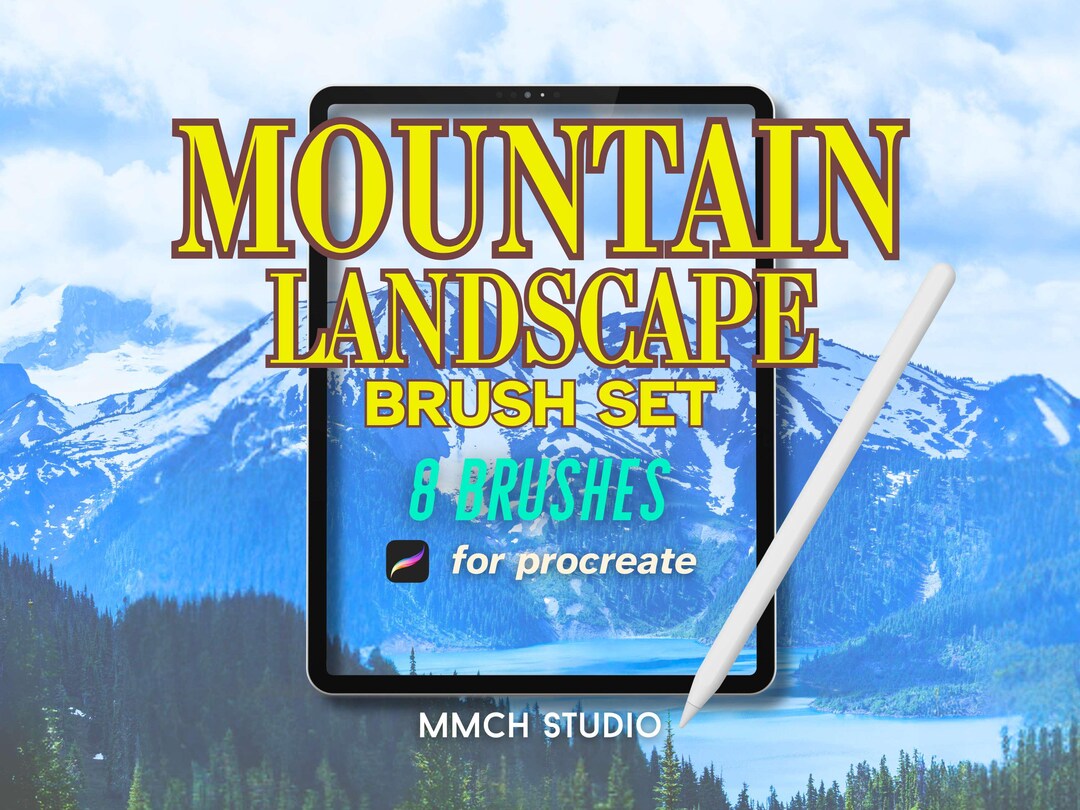 Mountain Procreate Brush Set – 8 Scenic Brushes for Dramatic Digital ...