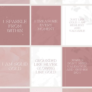Printable Affirmation Cards | Jewelry-inspired Positive Quotes ...