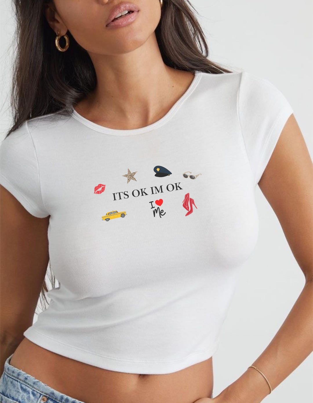 Its Ok Im Ok' Tate Mcrae Inspired Baby Tee, Music Video Elements - Etsy