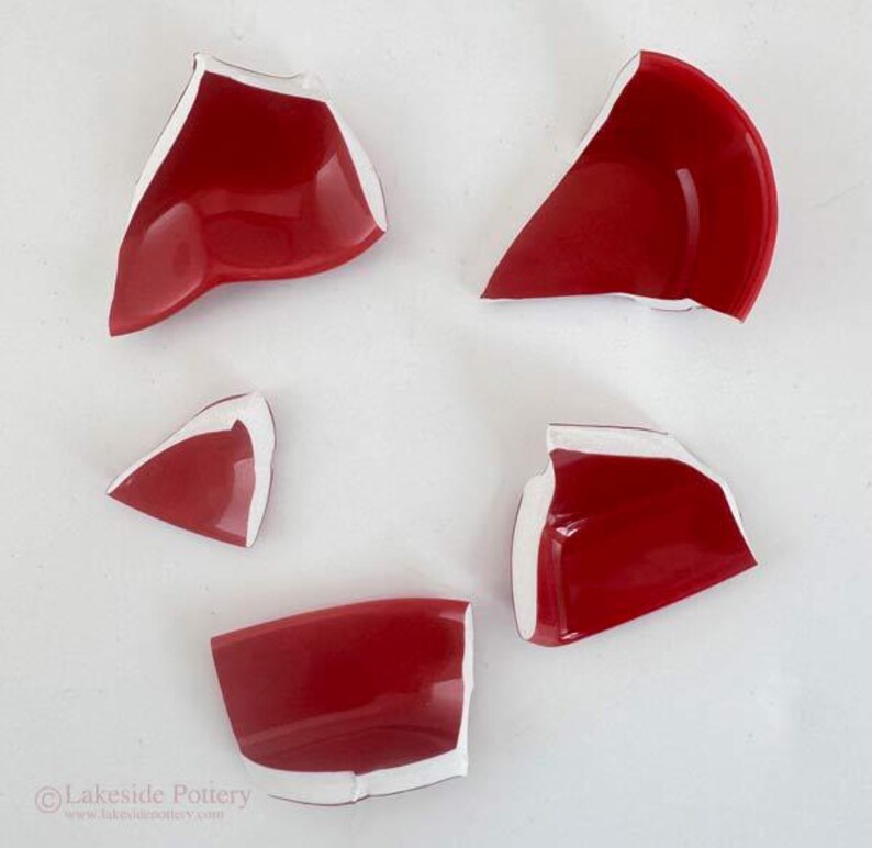 23.5K Gold Ceramic Red Kintsugi Heart Dish - Etsy