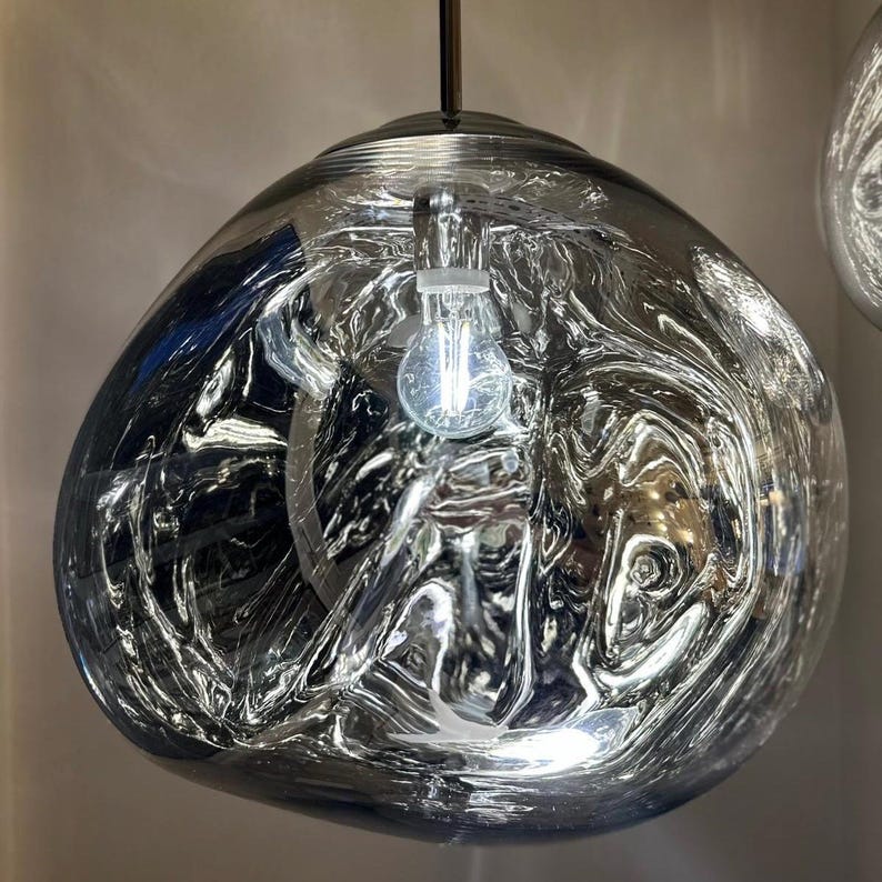 Blown Glass Pendant Light: Customizable Multi-light Island Chandelier ...
