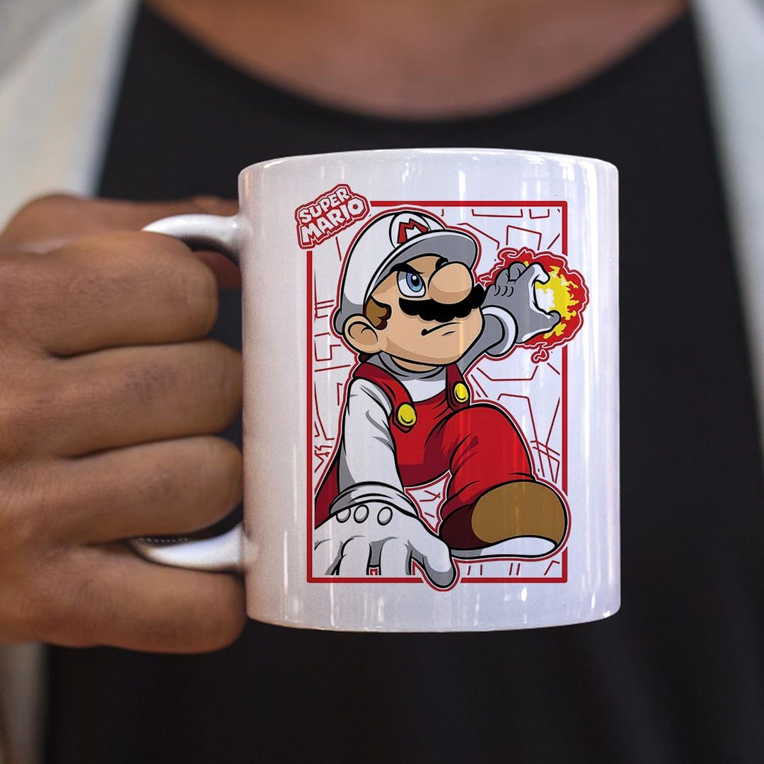 Super Mario Mug, Super Mario Coffee Mug, Gamer Mug Mario Bros Drinkware ...